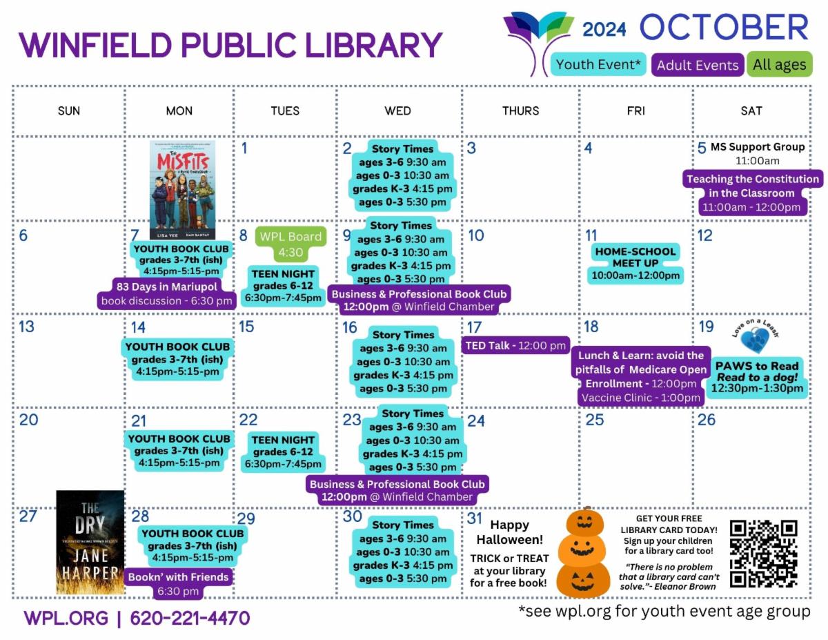 Branch Out! The Winfield Public Library Monthly E-News