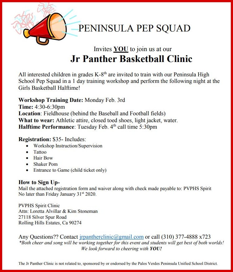 PVPHS Principal's Update - January 19, 2020