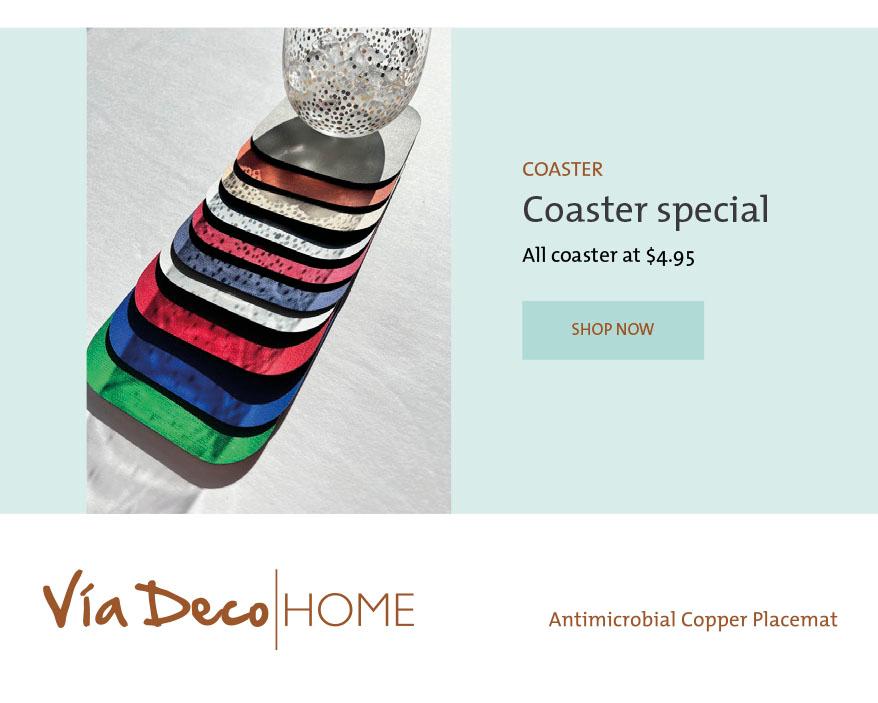 Via Deco Home Anti-Microbial Placemats