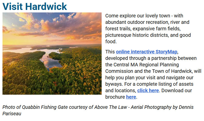 News from Central Massachusetts Regional Planning Commission