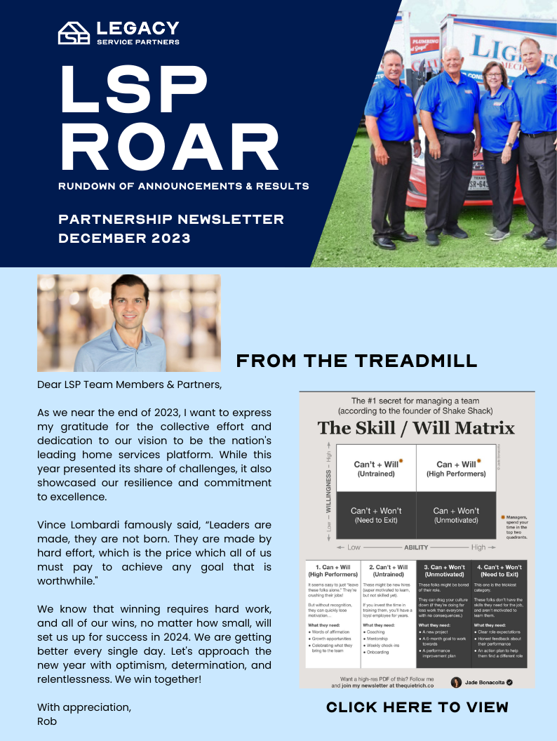 LSP ROAR - December 2023 Newsletter
