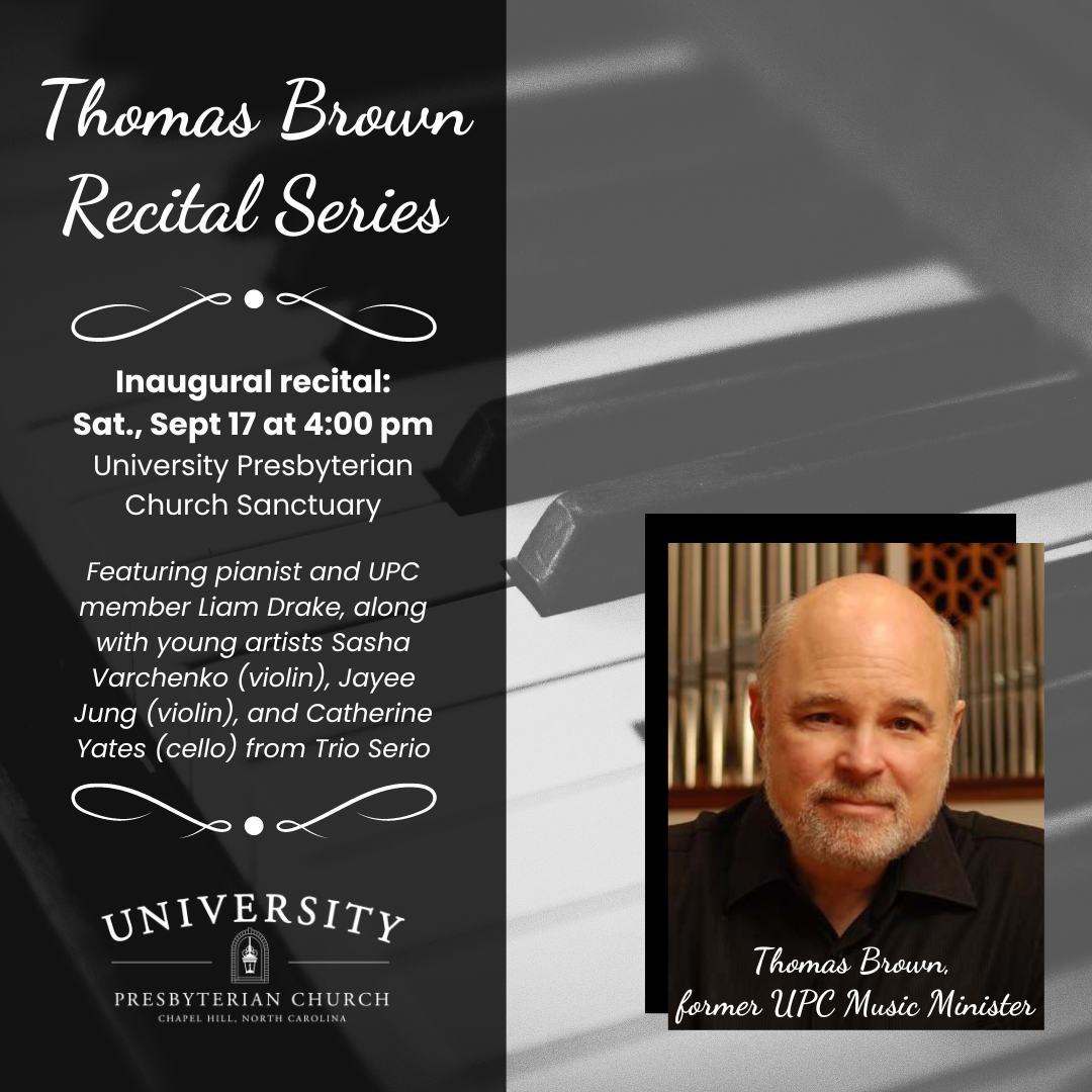 Bob Dunham named Pastor Emeritus, and introducing the Thomas Brown ...