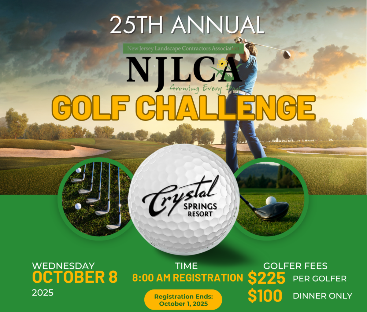 NJLCA Golf Challenge 2025 of October 8th