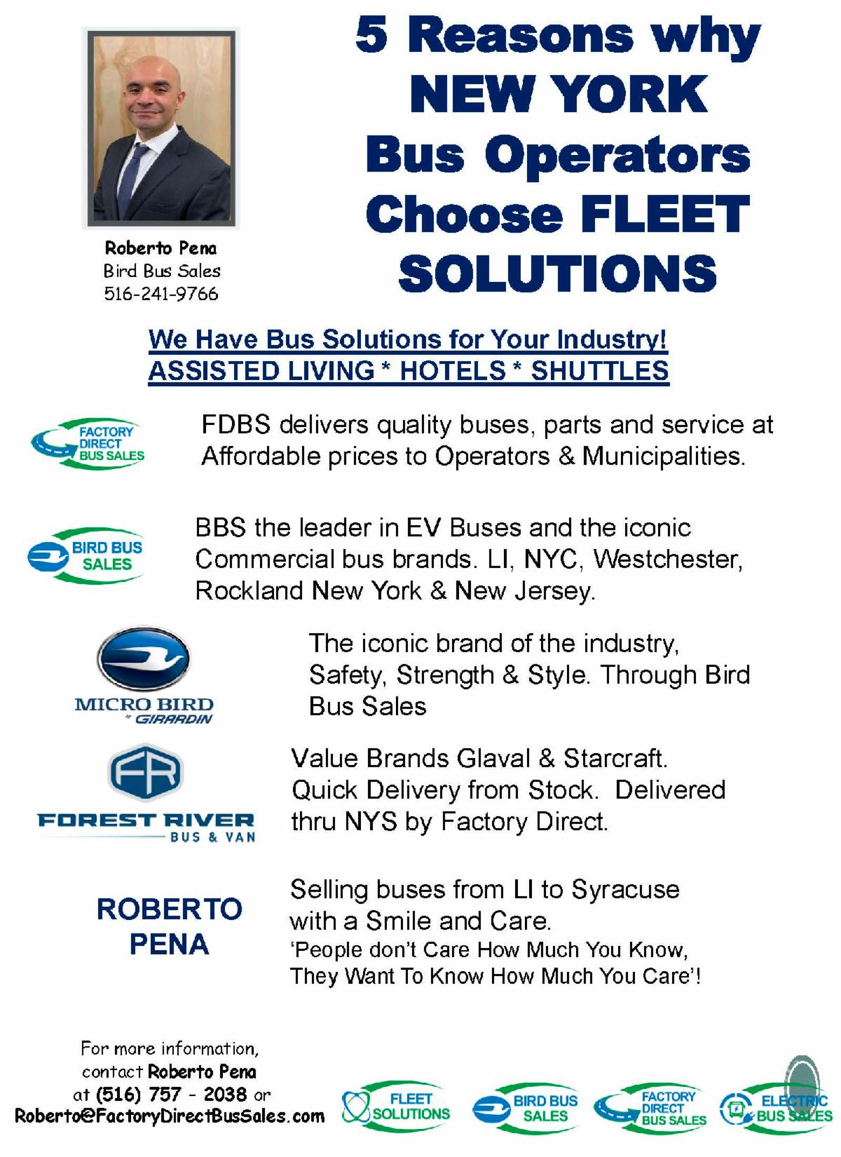 Solutions to Your Bus Needs by Roberto