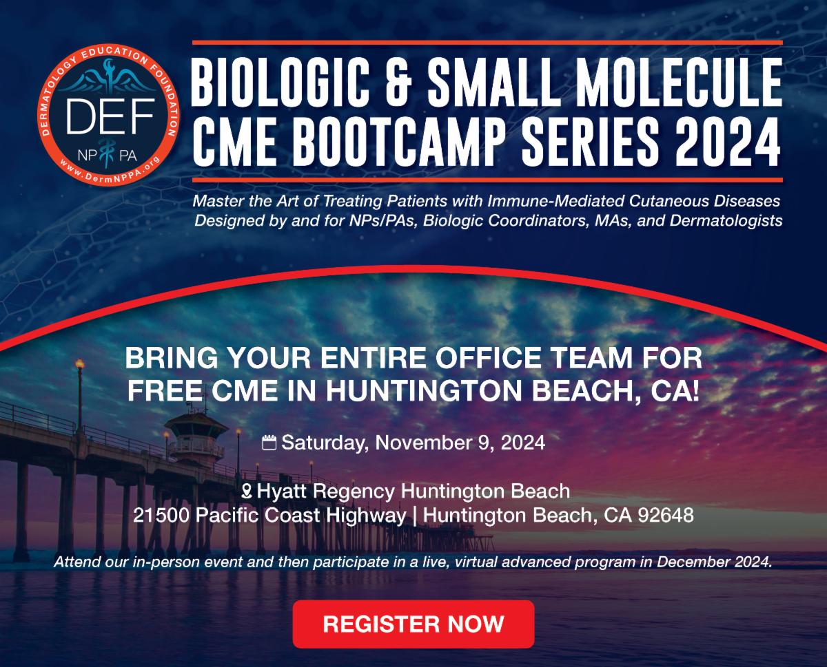 Don’t Miss Out on No-Cost CME: Biologic and Small Molecule Bootcamp in ...