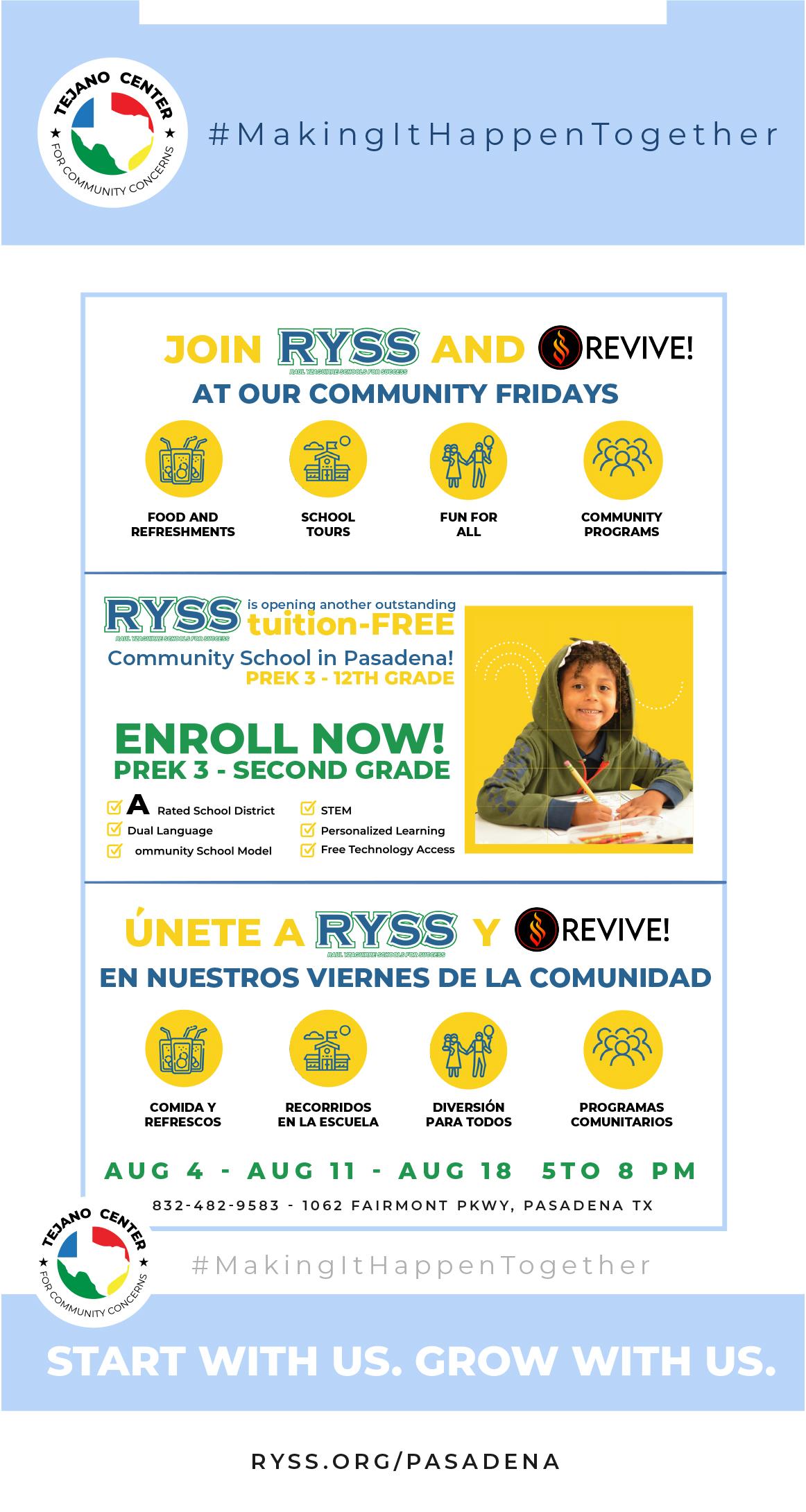 Countdown to Start of School Year at RYSS - August 14!