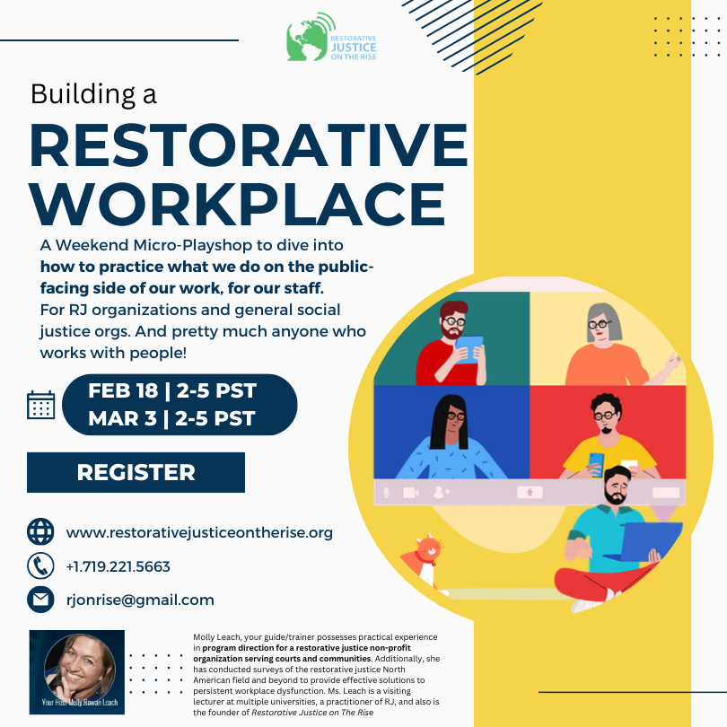 Internal Restorative Justice Practices to Improve Workplace Morale