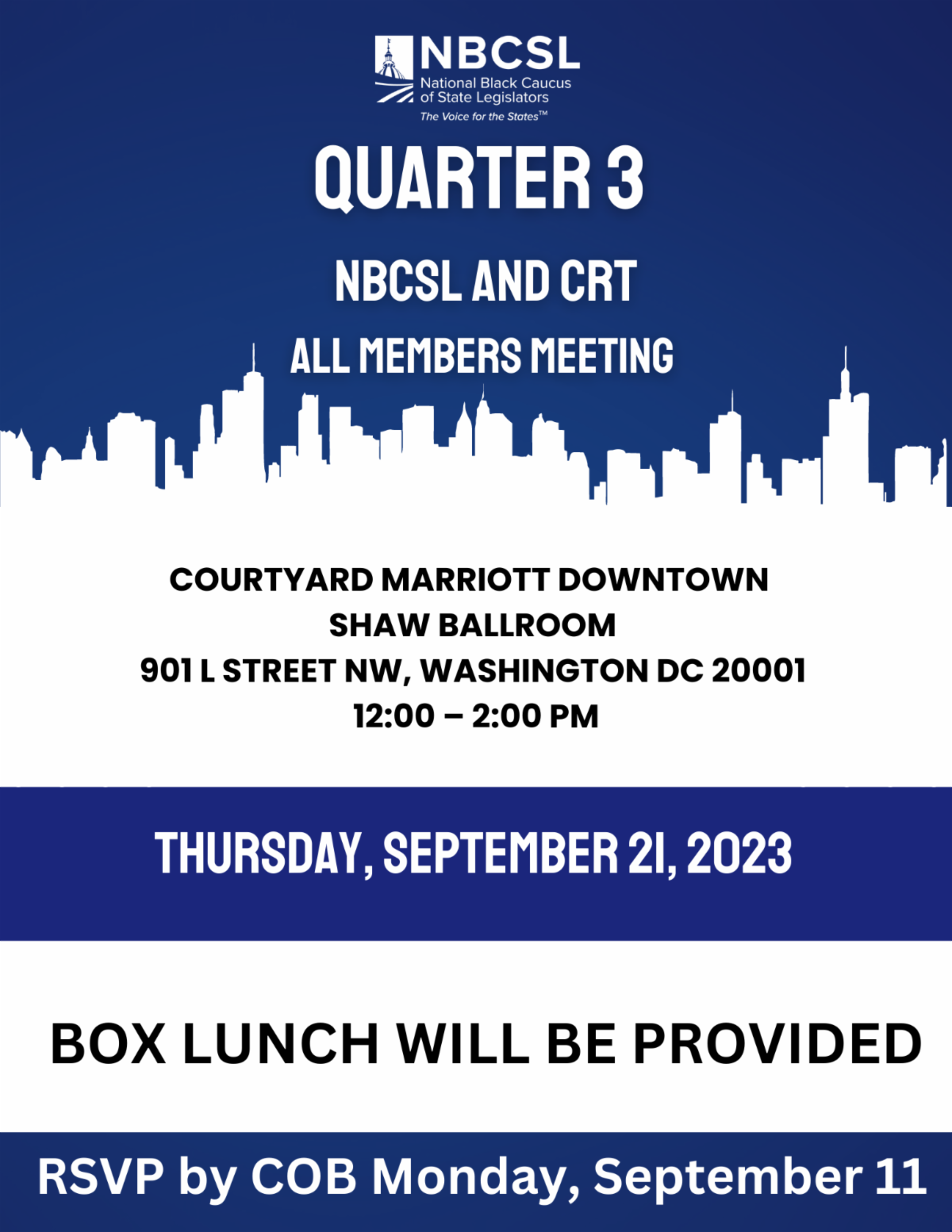 LAST CHANCE TO RSVP: We Look Forward to Seeing You in DC