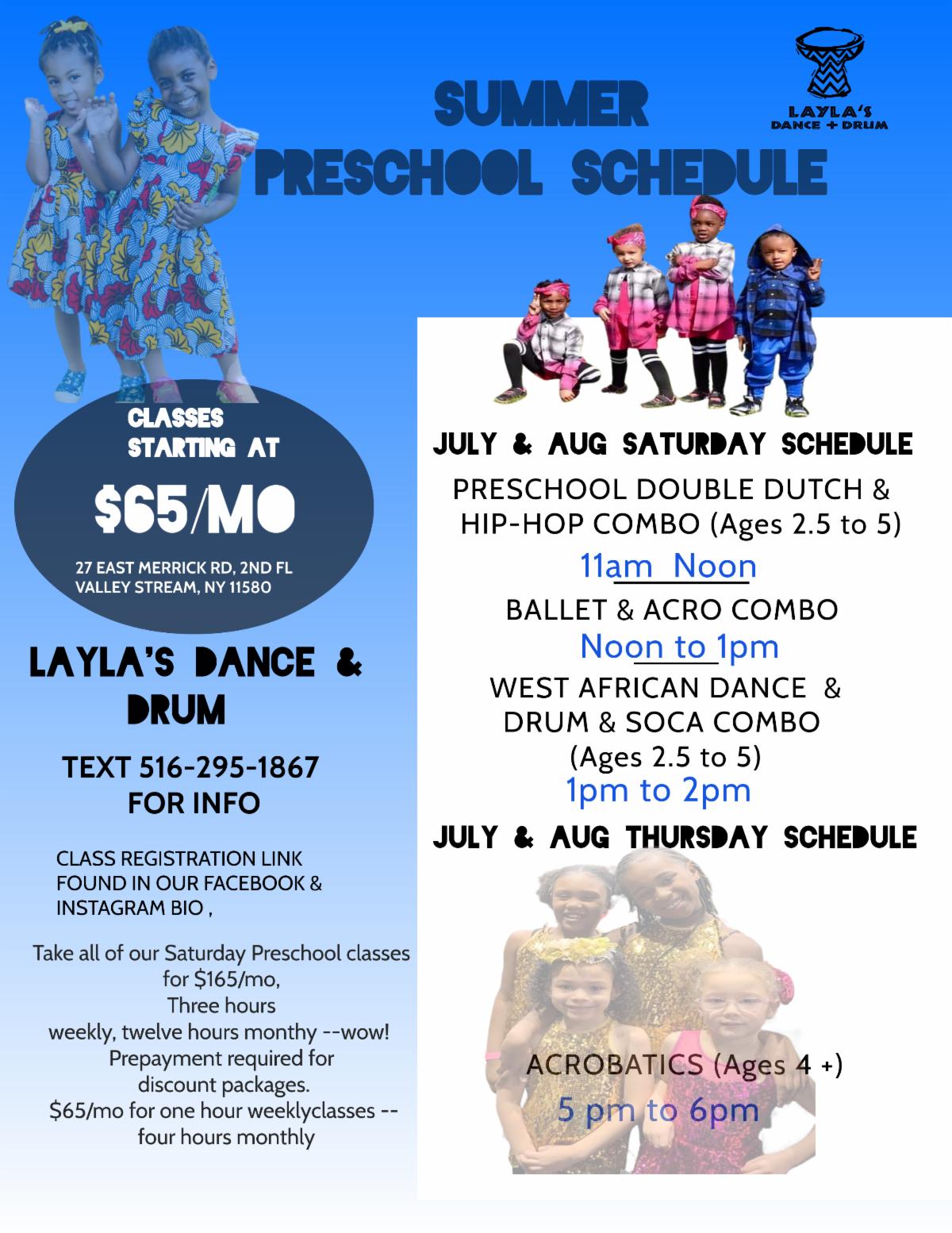 THERE IS STILL TIME TO JOIN US THIS SUMMER!!