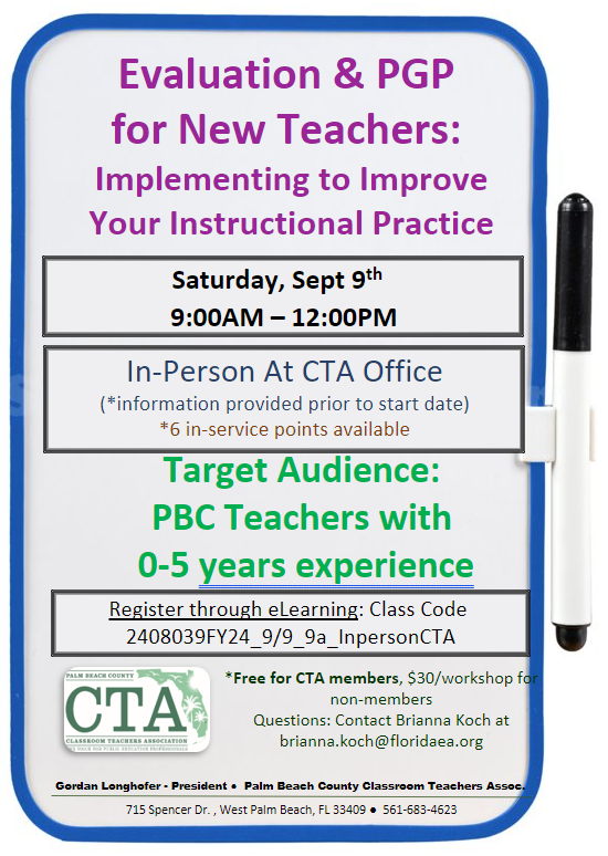 CTA Fall 2023 Professional Development Opportunities