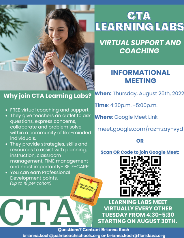 CTA Fall 2023 Professional Development Opportunities