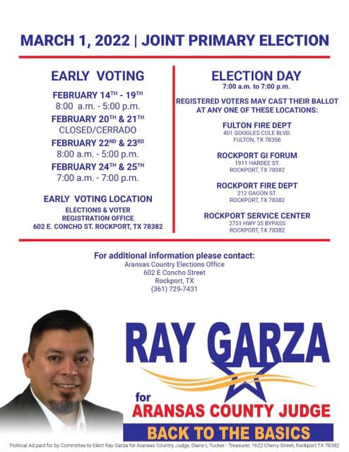 My Position on the Aransas County Courthouse