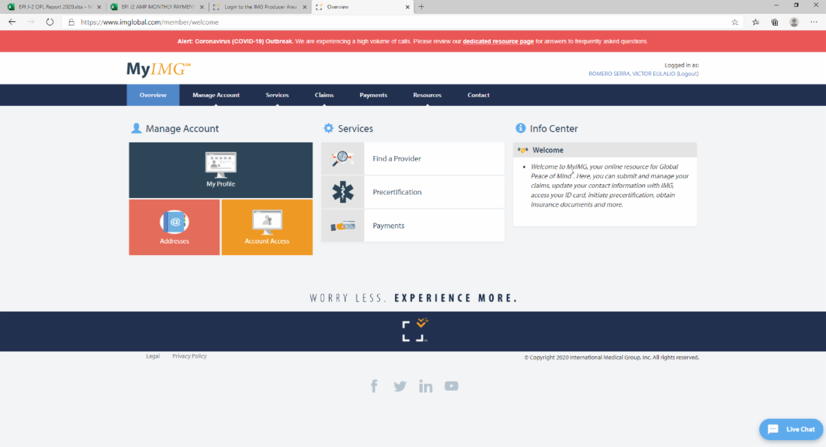EPI & VISIT Insurance Tutorial – How to Create & Use YOUR MyIMG Online Account – “Can I Do It ...