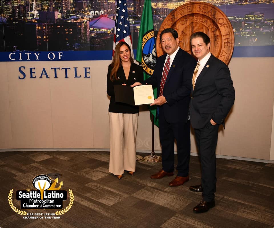 Mayor Bruce Harrell meets with Latino Chamber