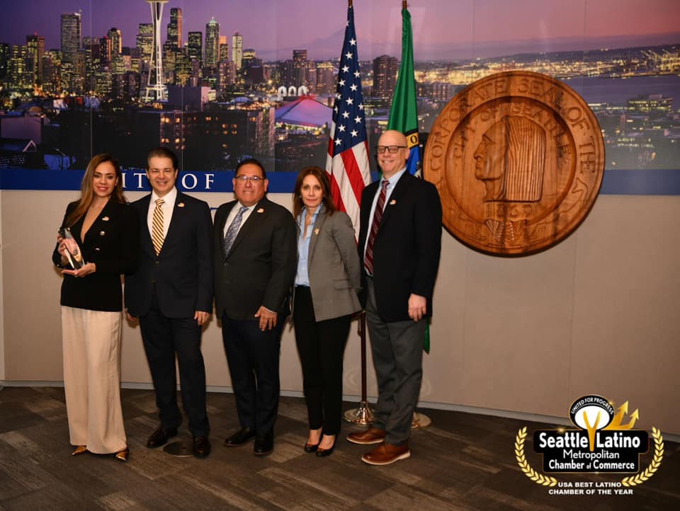 Mayor Bruce Harrell meets with Latino Chamber