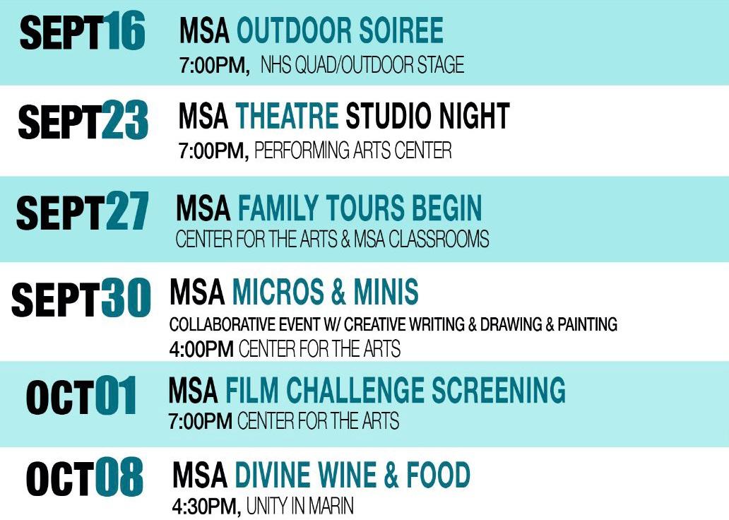 Fall Club Fair, MSA Rock Band & Wellness Fair! Woohoo!