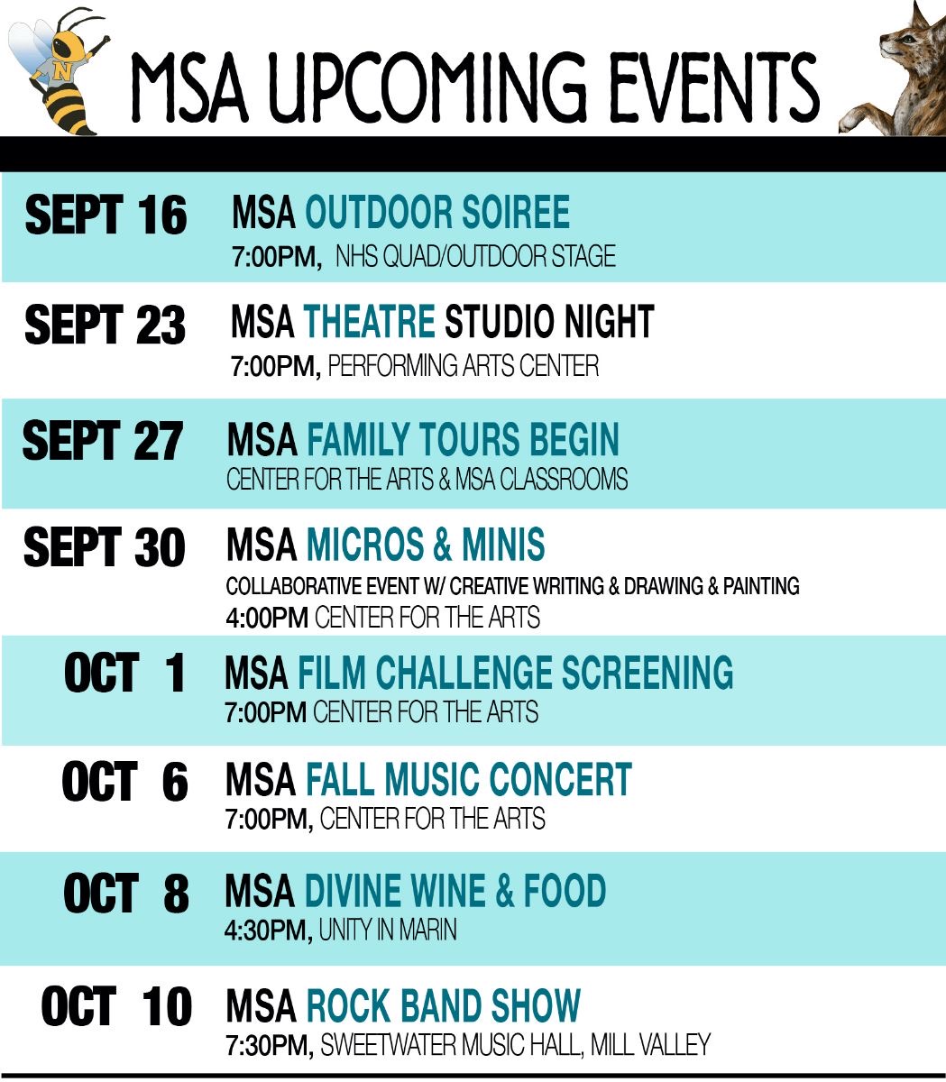 MSA Rocks Lunch, Fall Club Fair & Wellness Fair! Woohoo!