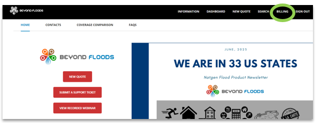 Beyond Floods Billing Integration