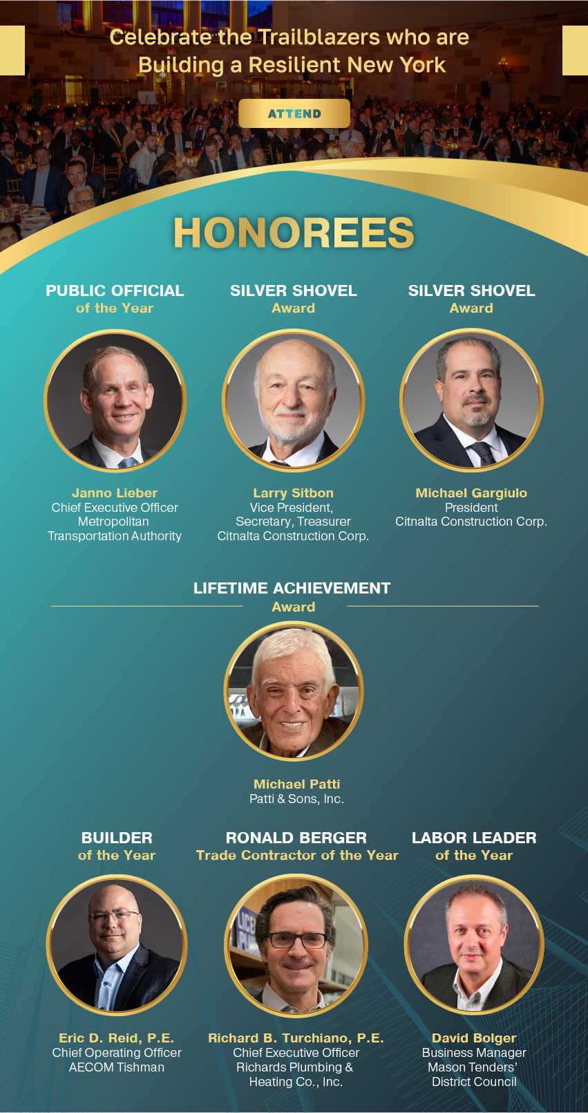 Celebrating Our 2025 STA Gala Honorees! STA Construction Awards Gala ...