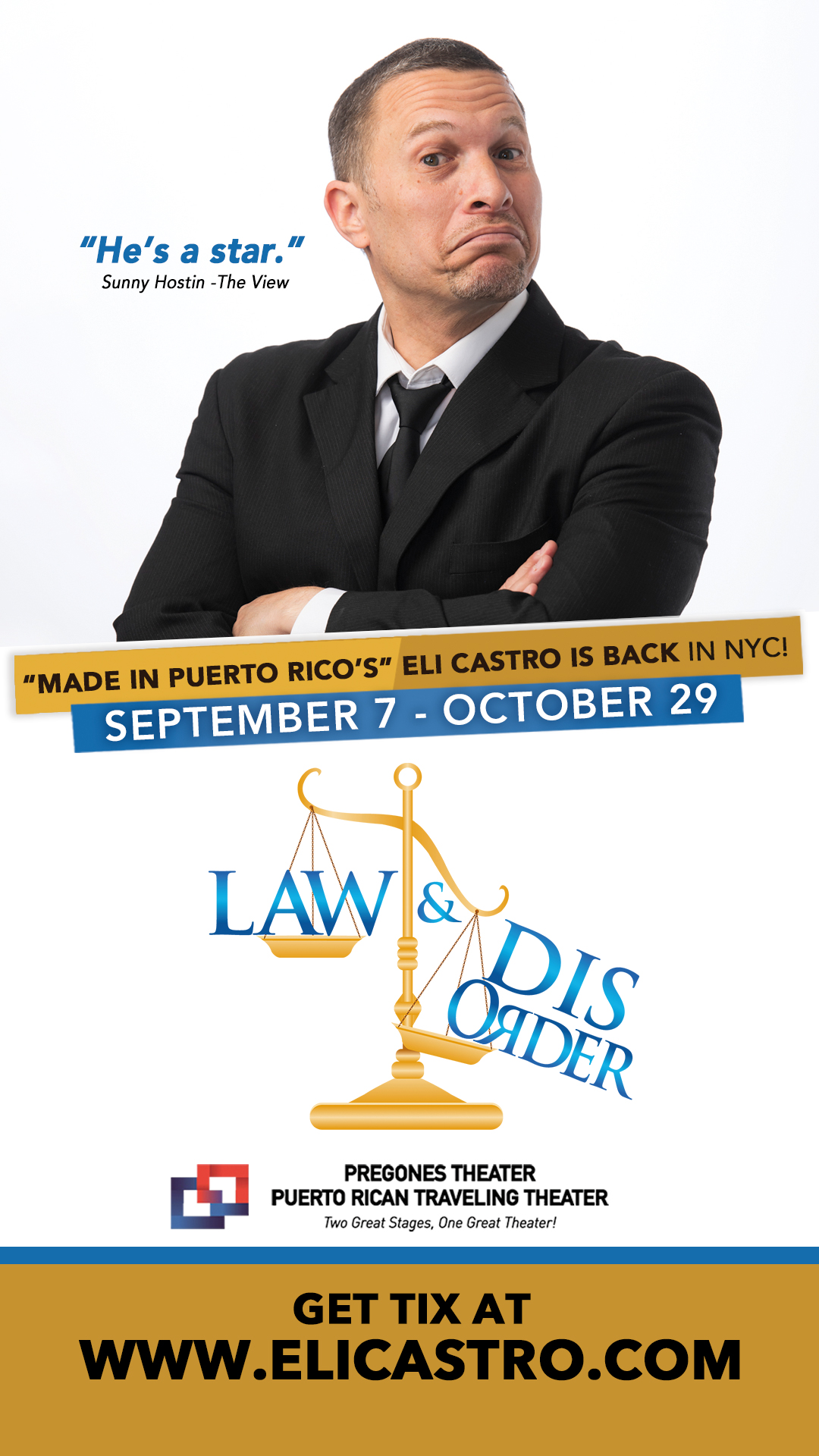 OFF-BROADWAY DEBUT!!!! "LAW & DISORDER" Written and Starring Comedian ...