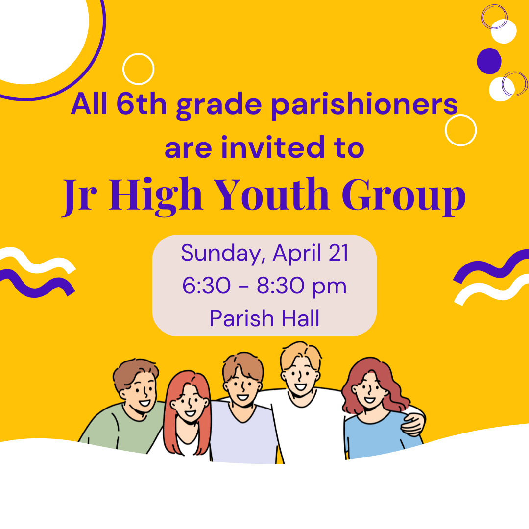 6th grade youth group invite