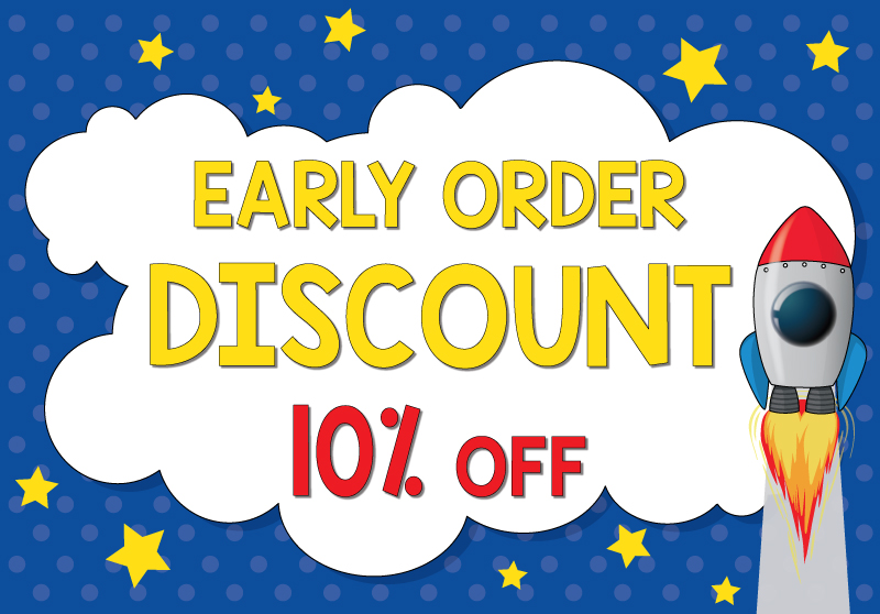 Early Order Discount STARTS NOW!