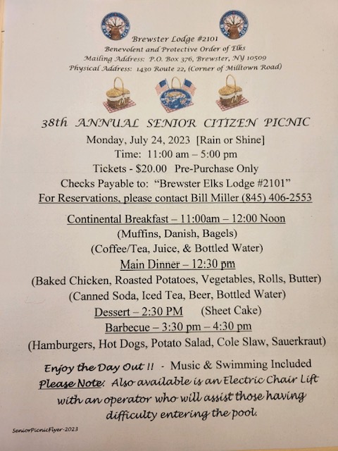 Brewster Elks 2101 - NO ONE is to cook in the Lodge kitchen until further notice