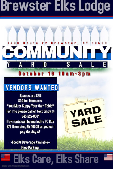 Brewster Elks 2101- Newsletter 9/15