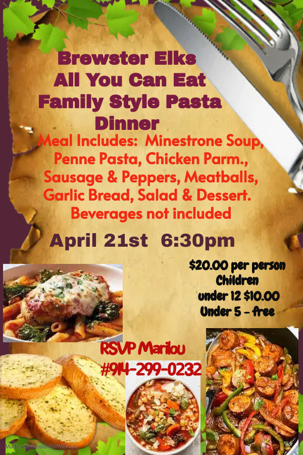 Brewster Elks 2101 - Newsletter 4/13