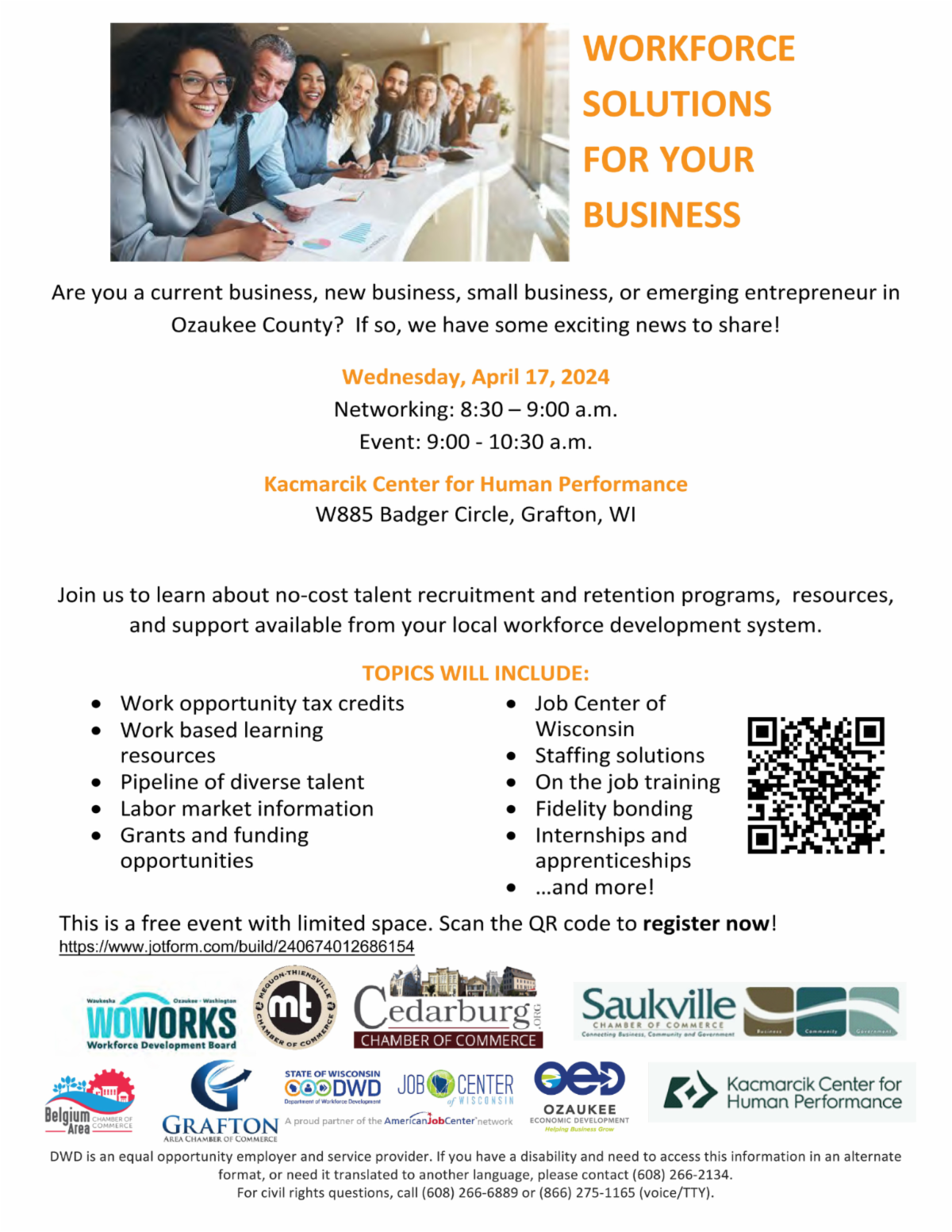 Register to attend Workforce Solutions for Your Business