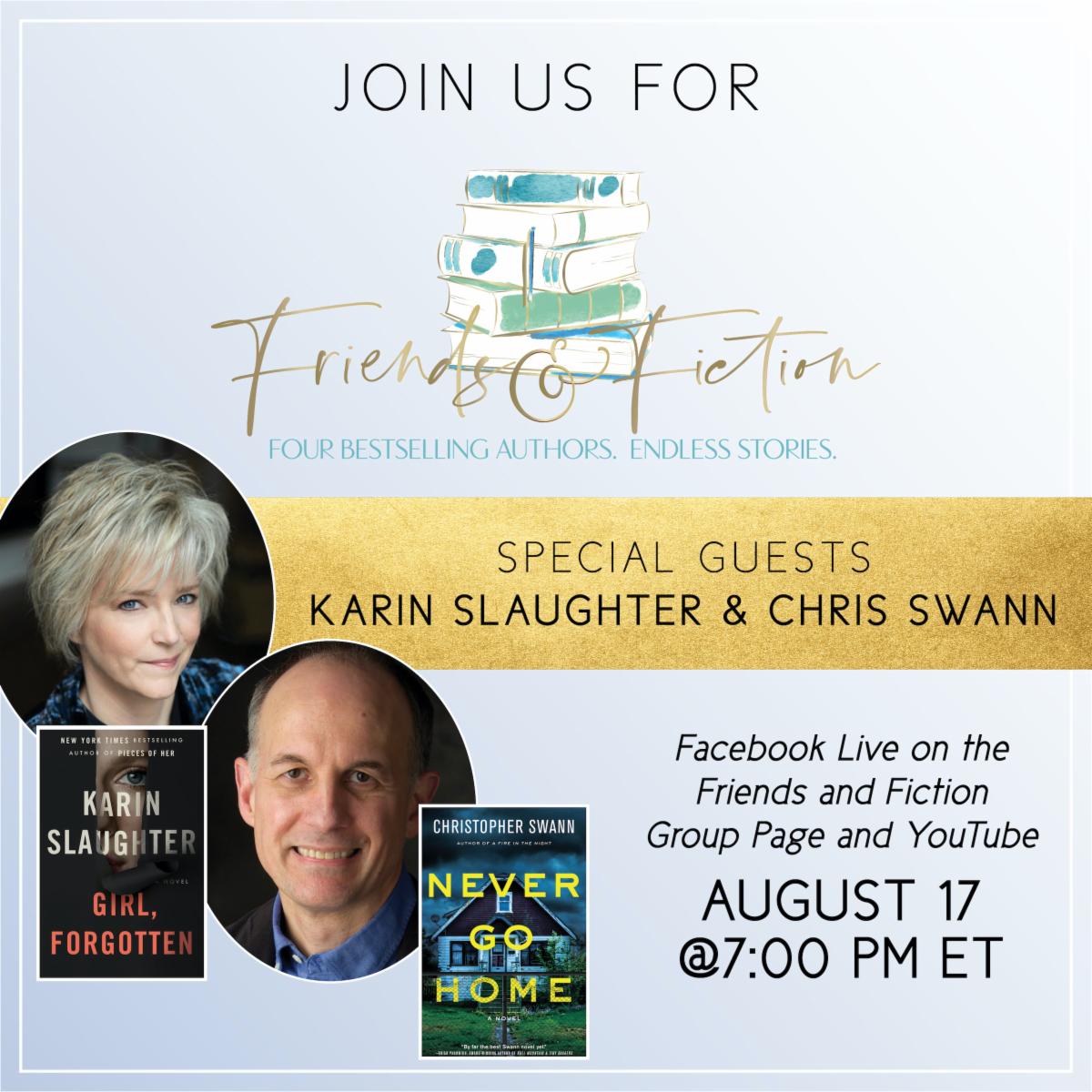 Meet Karin Slaughter & Chris Swann TONIGHT!
