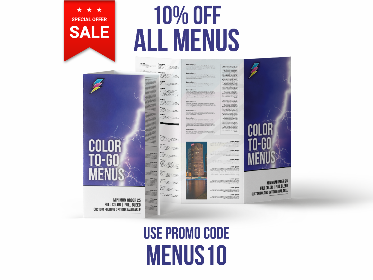 Exclusive Offer On ALL Menus! ⚡️