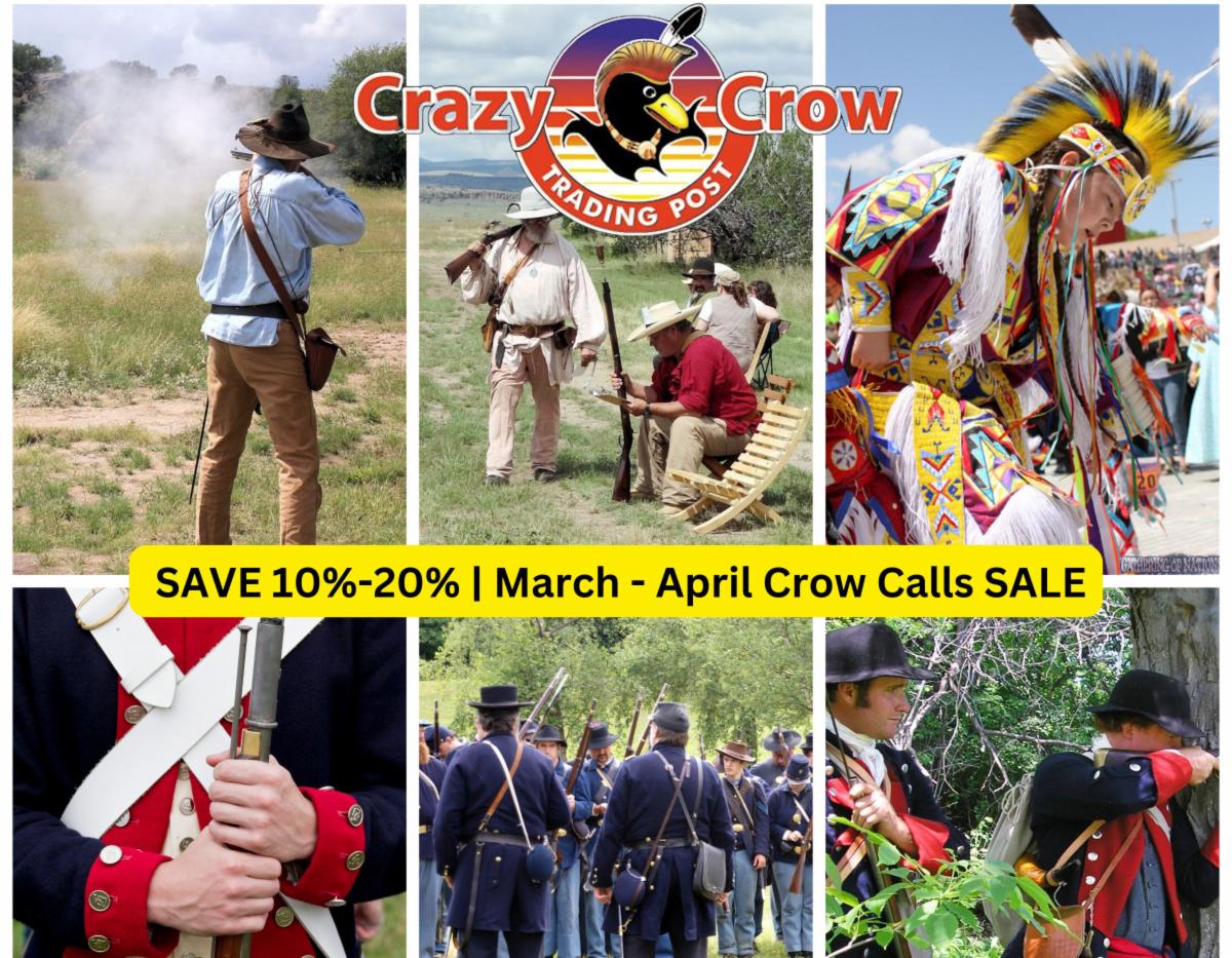 SAVE 10-20% March-April Crow Calls SALE & NEW Items, History Article