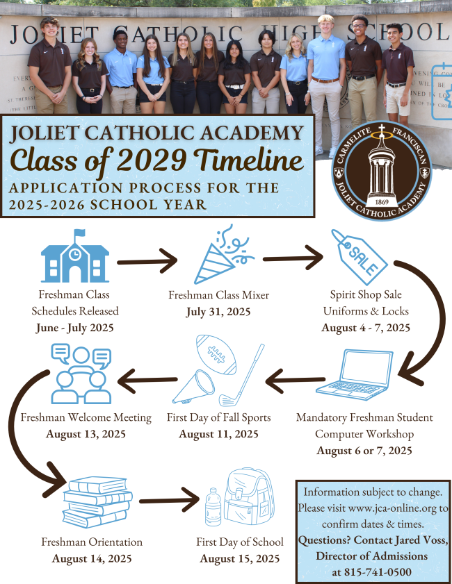 Reminder - JCA Class of 2029 Freshman Mixer