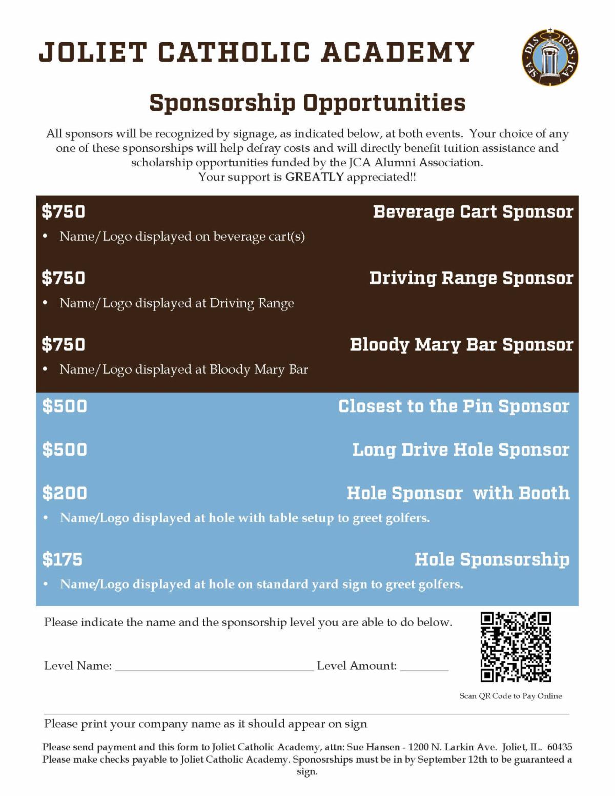 2025 JCA Alumni & Friends Golf Outing - Foursomes & Sponsorships Going ...