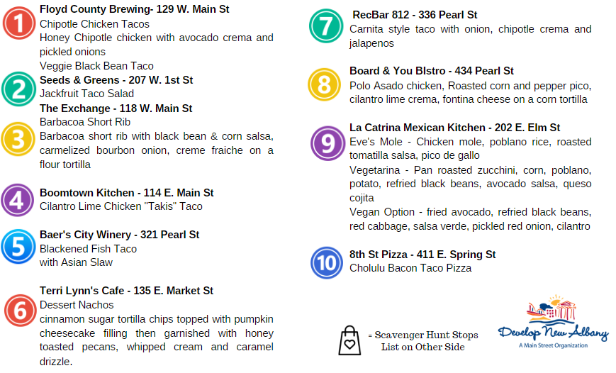 Taco Walk is tomorrow... Info you need to know!