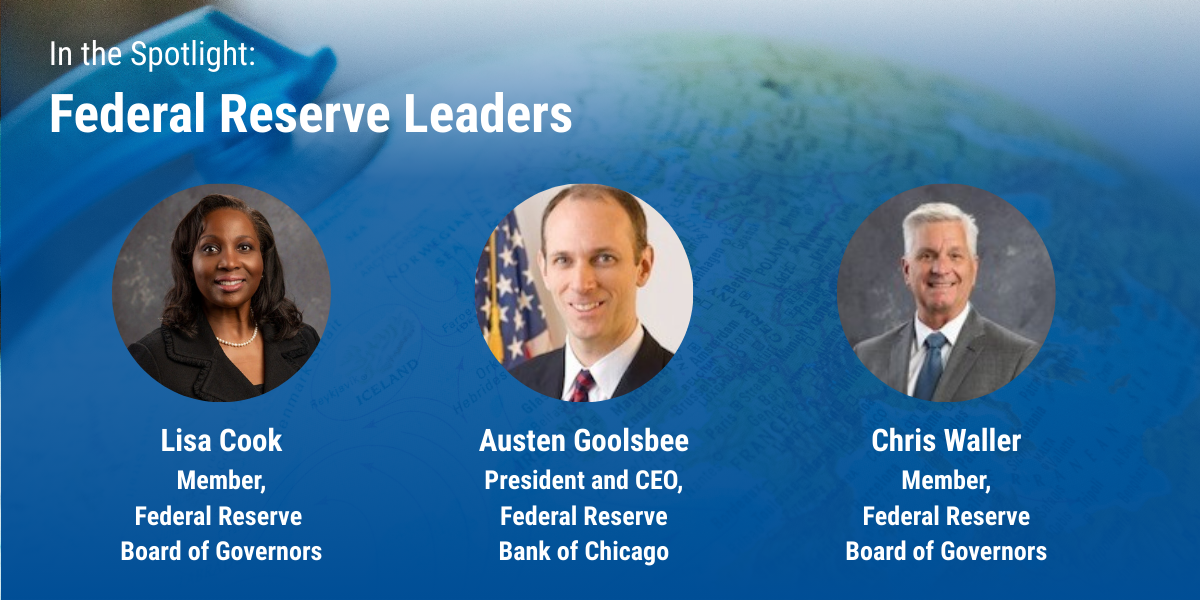 Federal Reserve Leaders Cook, Goolsbee, Waller to Headline 2026 NABE ...