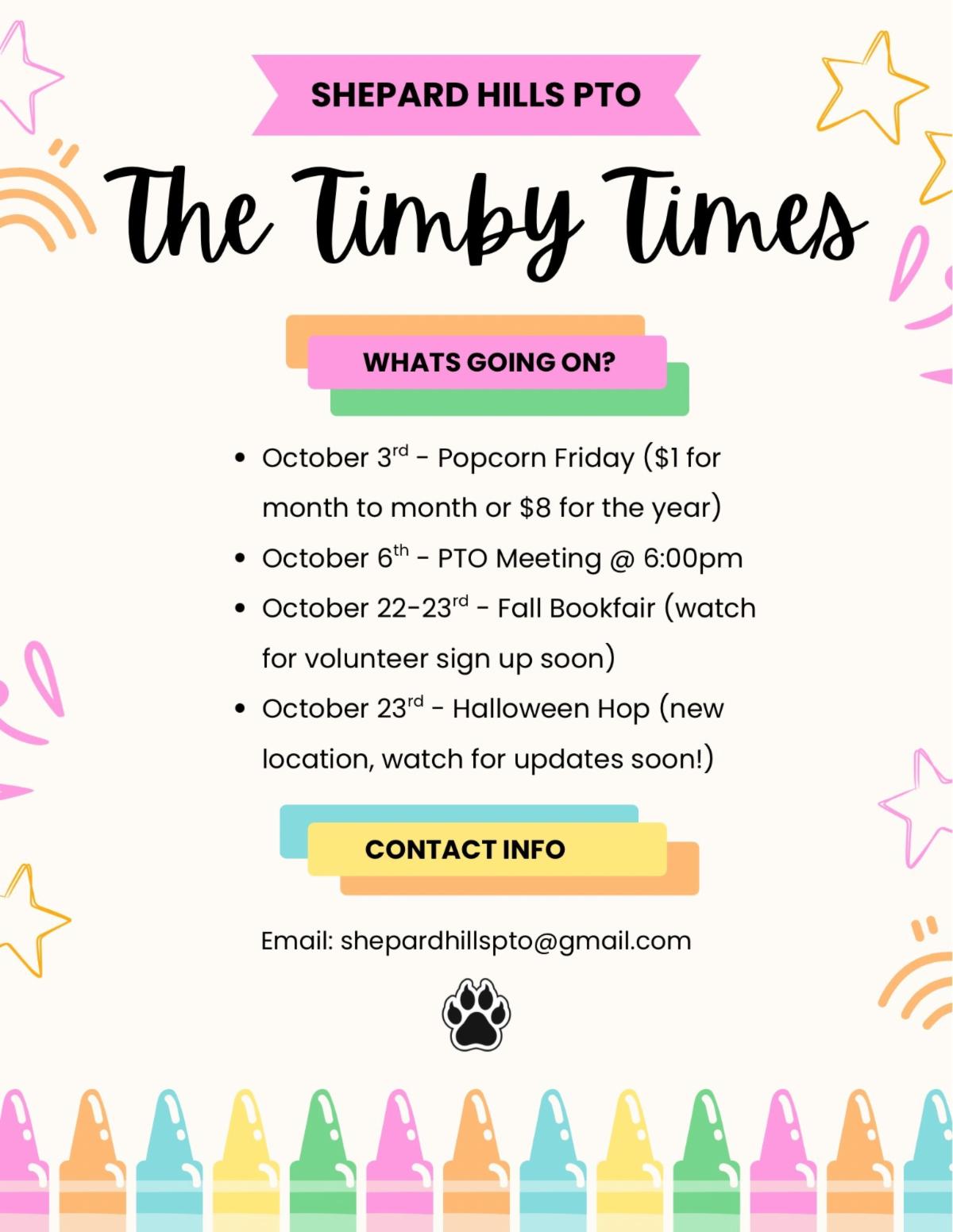 Sept/Oct25 Shepard Hills Newsletter