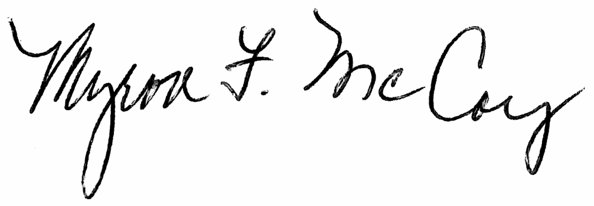 A Message from Rev. McCoy