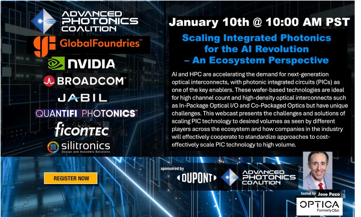 NEW! Scaling Integrated Photonics for the AI Revolution - An Ecosystem Perspective