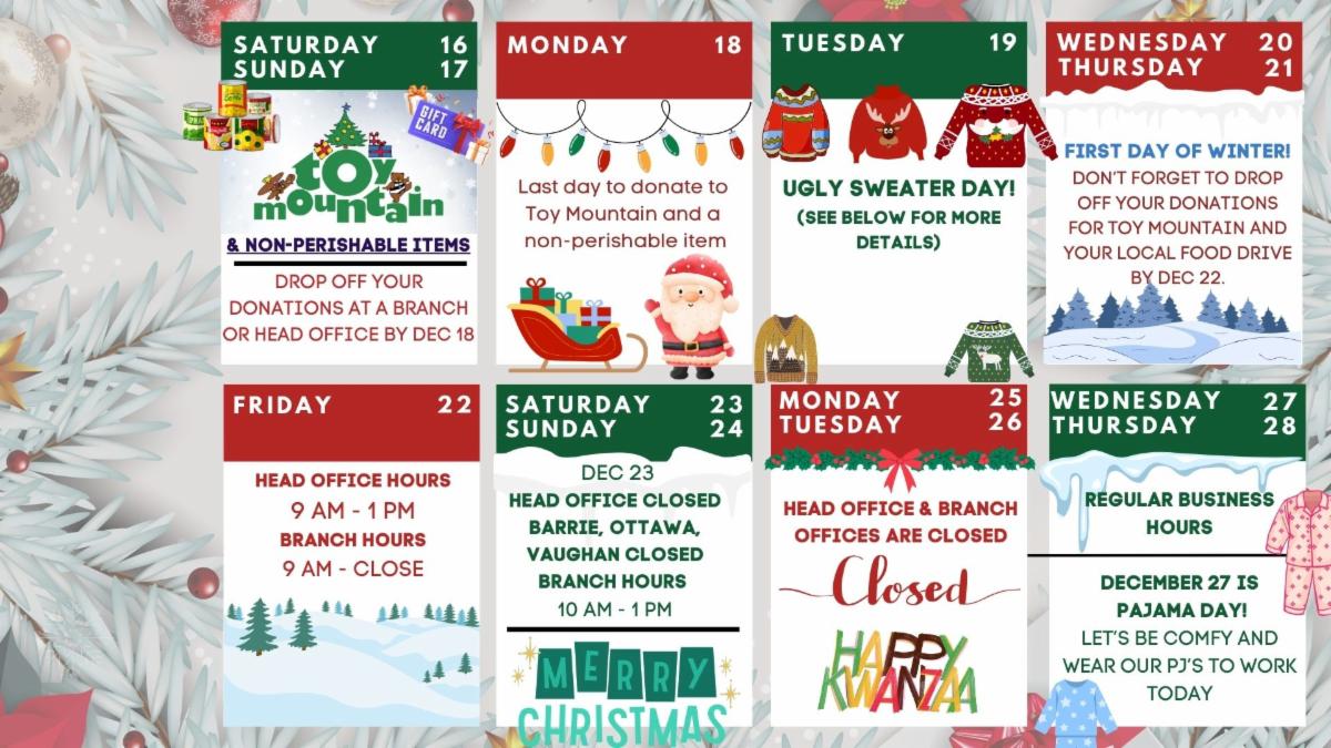 December Festivities - 4 Weeks of Holiday Cheer!