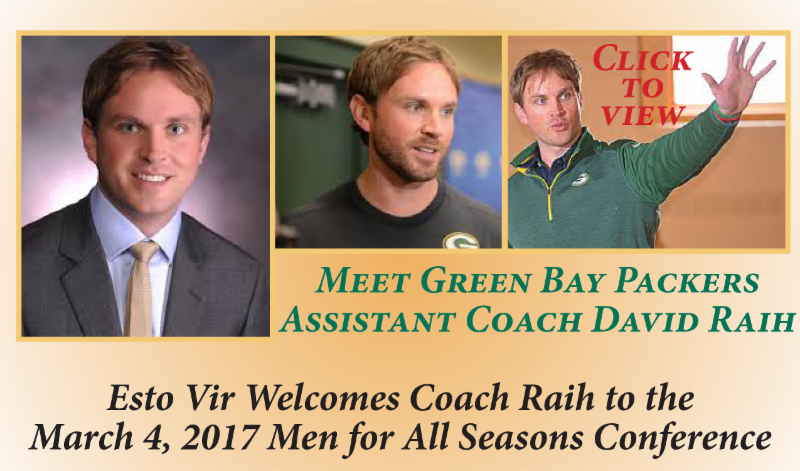 Hear the "Personal Witness" of Green Bay Packers Assistant Coach David Raih
