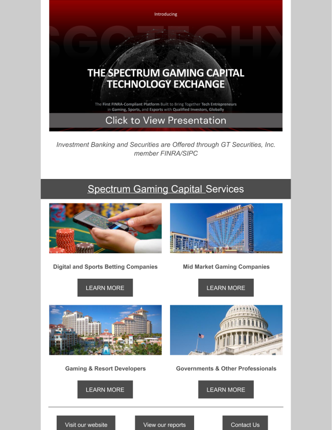 Spectrum Gaming Capital Tech Exchange