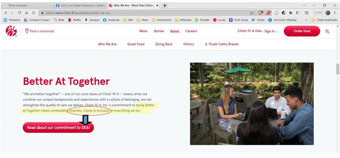 Response to an article about Chick-fil-A and facebook posts