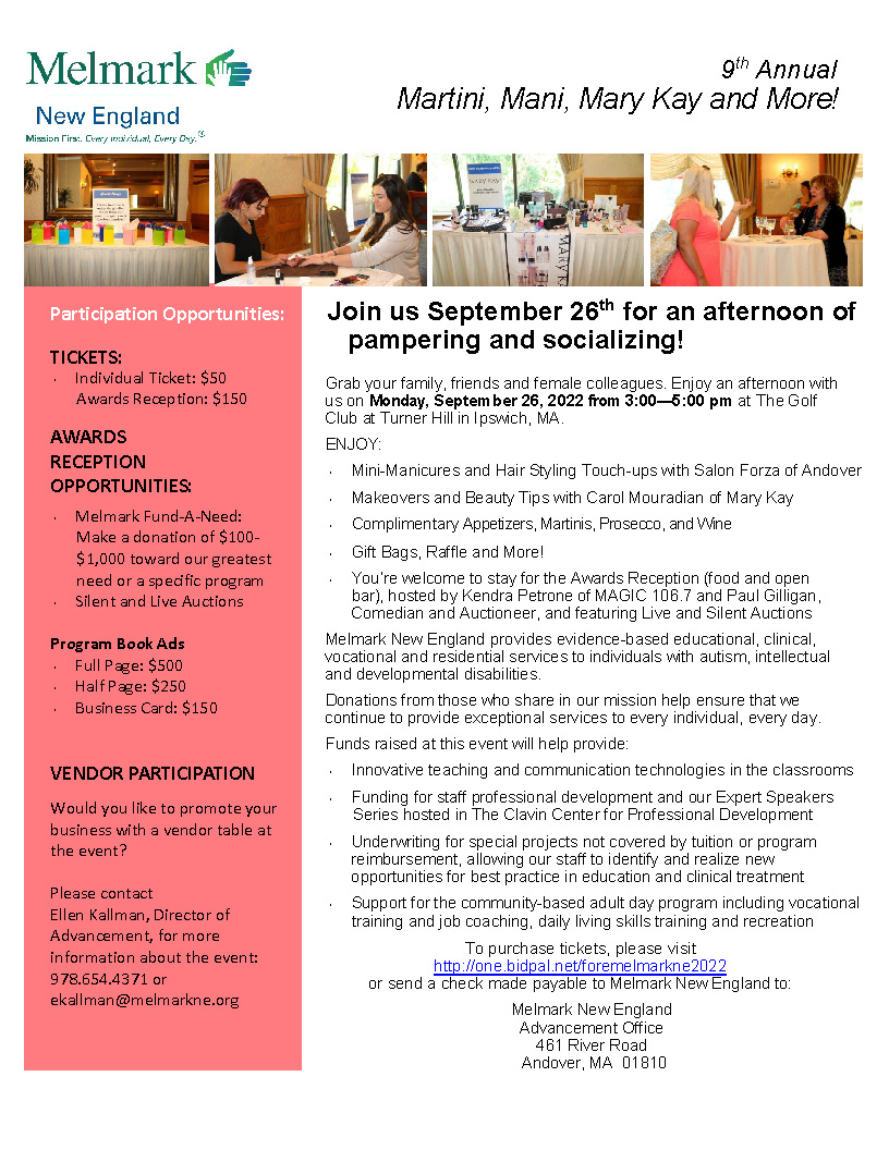 Melmark Moments - Weekly e-Newsletter