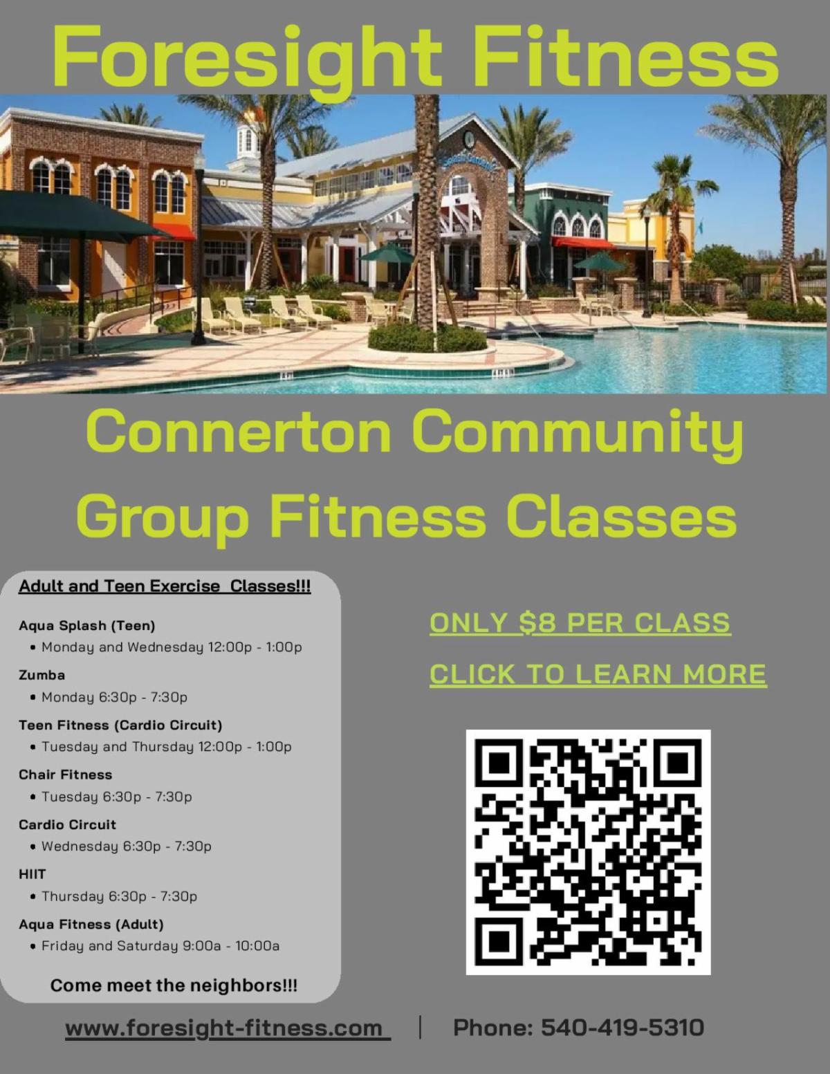New! Fitness & Swim Classes Coming to Connerton – Starts June 2nd!