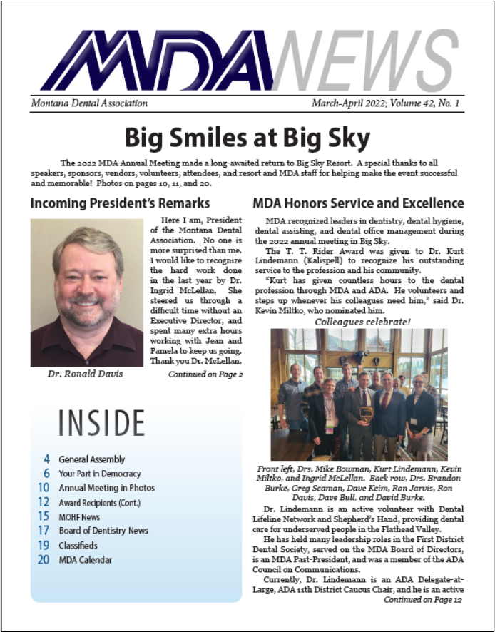 MDA e-news for May 2022