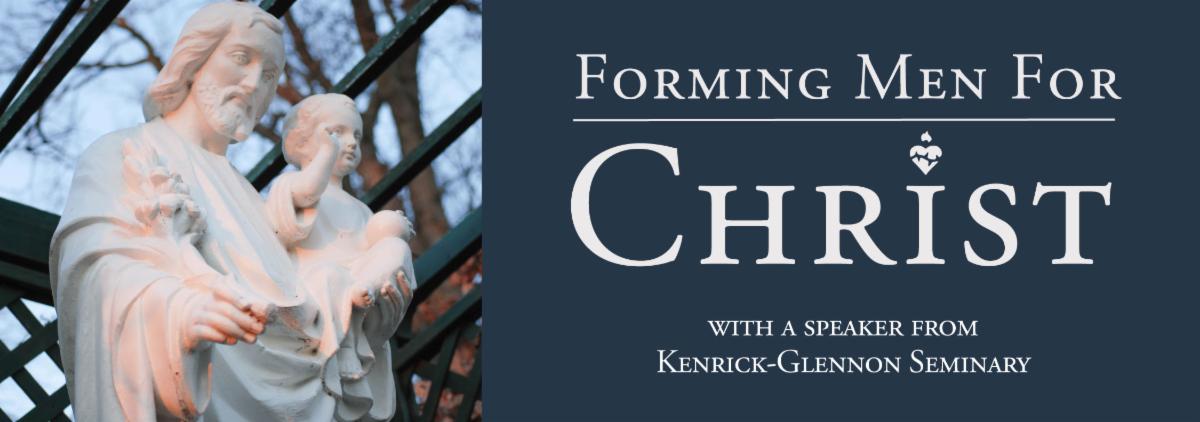 Join us for the next Forming Men for Christ TOMORROW