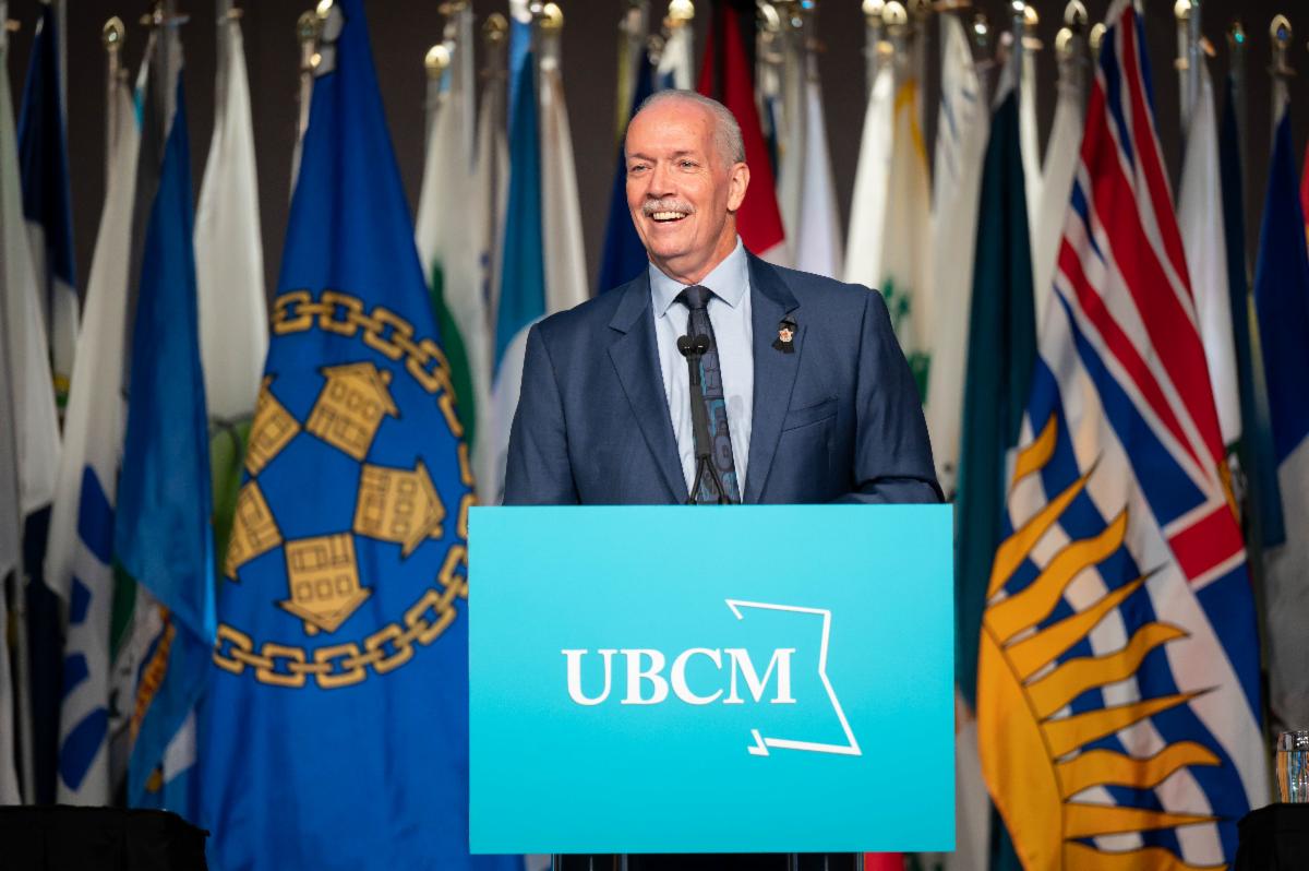 Premier Horgan; top media stories; final resolutions from UBCM convention