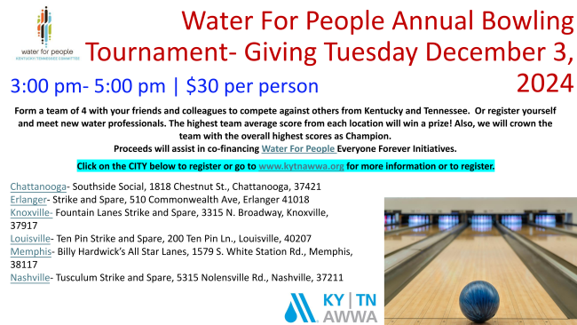 Fall Events- Customer Service, Water Loss Workshops and Bowling